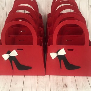 Red High Heels Mini Purse Favor Bag for Candy, Treats Bachelorette ...