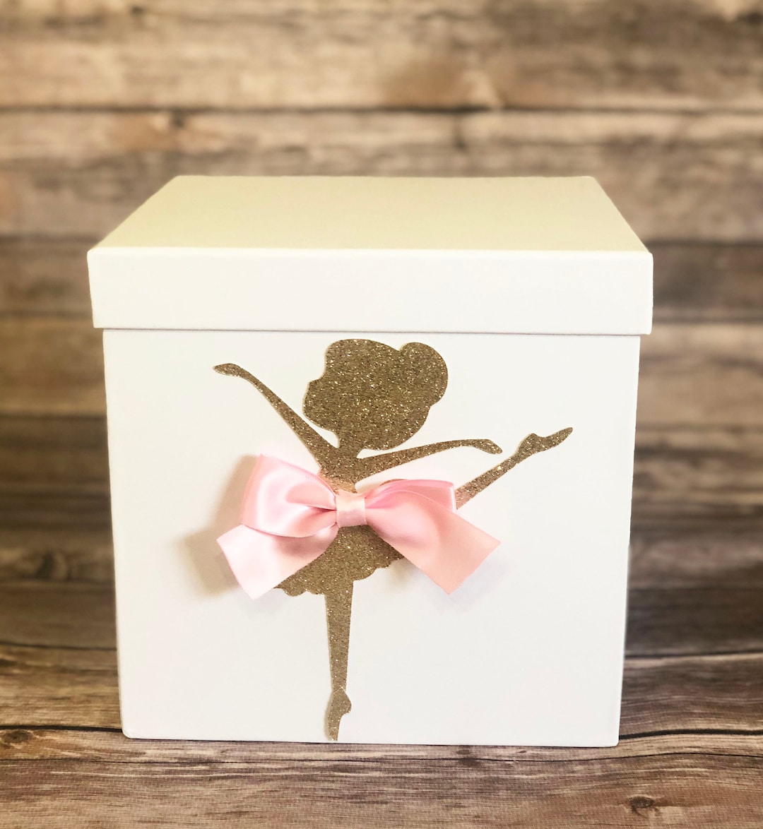 Ballerina Centerpiece Box With Ballet Dancer and Bow for Ballerina ...