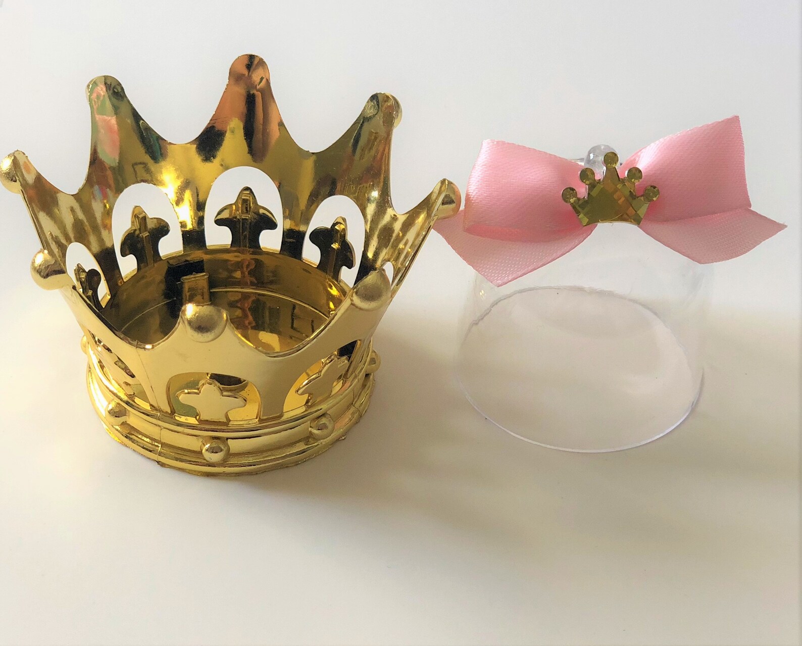 Royal Princess Crown Favors Pink and Gold Containers for Candy - Etsy