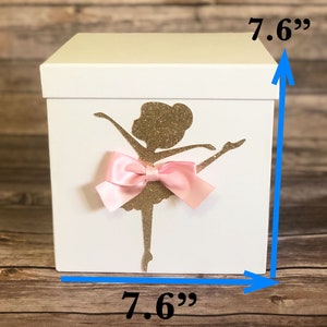 Ballerina Centerpiece Box With Ballet Dancer and Bow for Ballerina ...