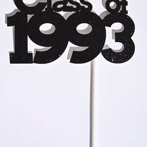 Class of 1993 Cake or Centerpiece Topper Pick for 30th Class Reunions ...