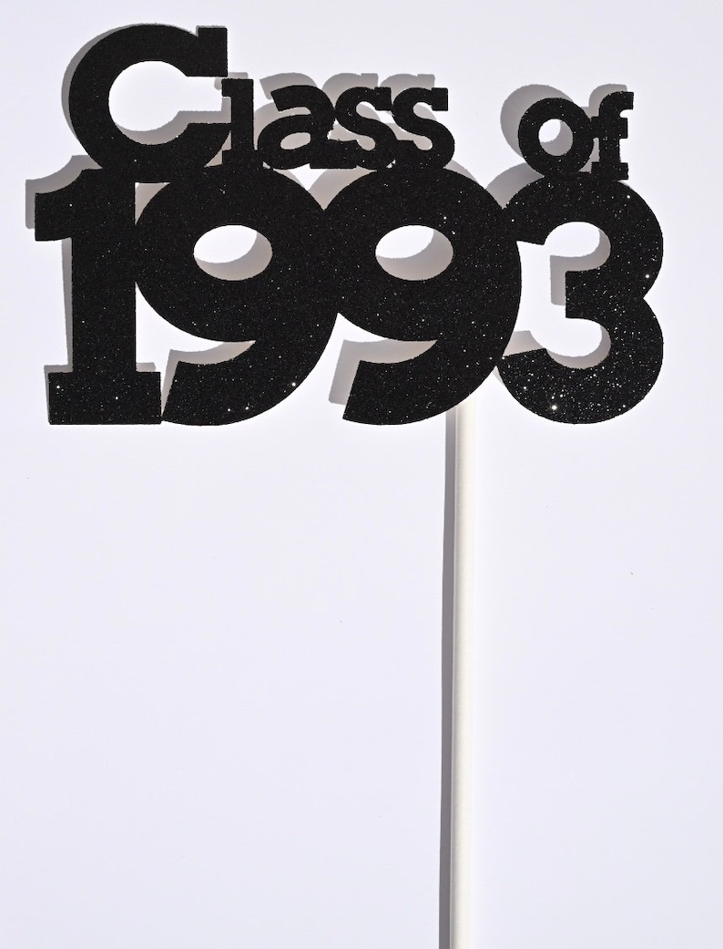 Class of 1993 Cake or Centerpiece Topper Pick for 30th Class Reunions ...