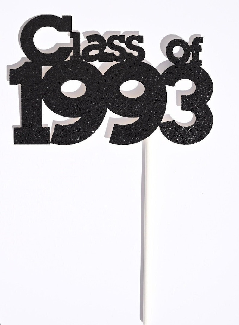 Class of 1993 Cake or Centerpiece Topper Pick for 30th Class Reunions ...