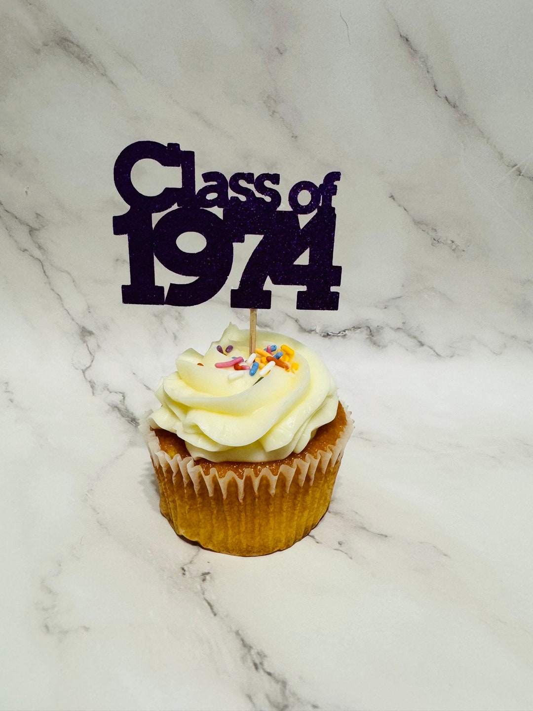 Class of 1974 Cupcake Toppers 50th Class Reunion Set of 12 Pick Your ...