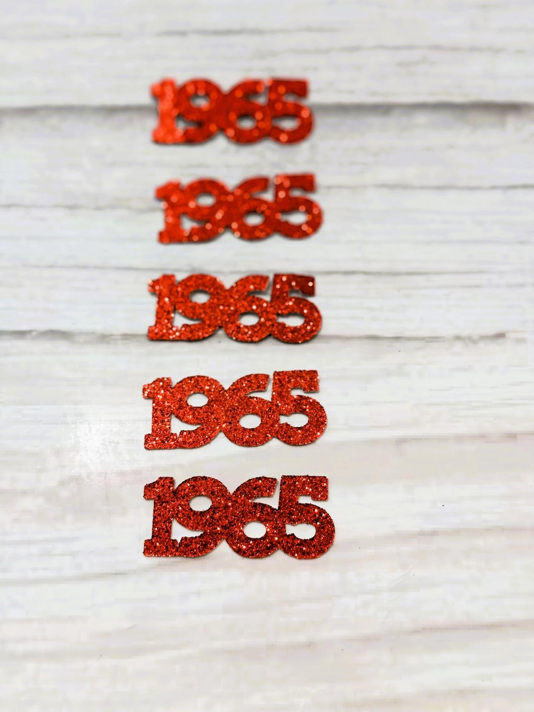 60th Class Reunion, Birthday or Anniversary 1965 Confetti Year Decor ...