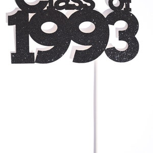 Class of 1993 Cake or Centerpiece Topper Pick for 30th Class Reunions ...