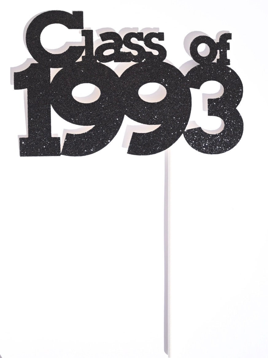 Class of 1993 Cake or Centerpiece Topper Pick for 30th Class - Etsy