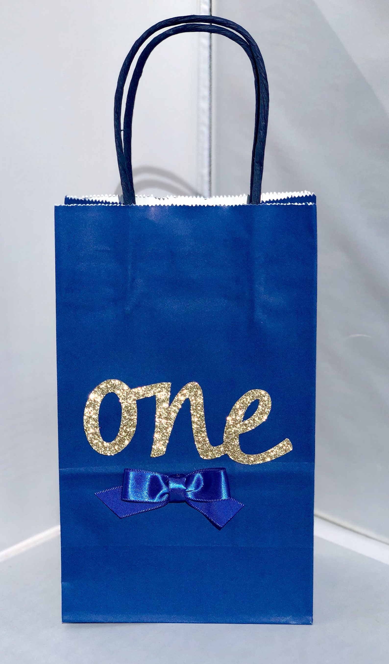 Royal Prince First Birthday Favor Bags Blue & Gold Little Prince Treat ...
