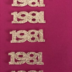 1981 Confetti for 40th Birthday, Class Reunion or Anniversary Confetti ...