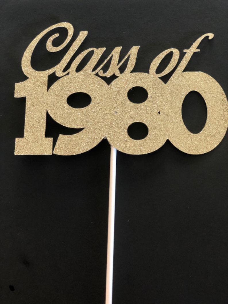 Class of 1980 Cake or Centerpiece Topper Pick for 40th Class | Etsy