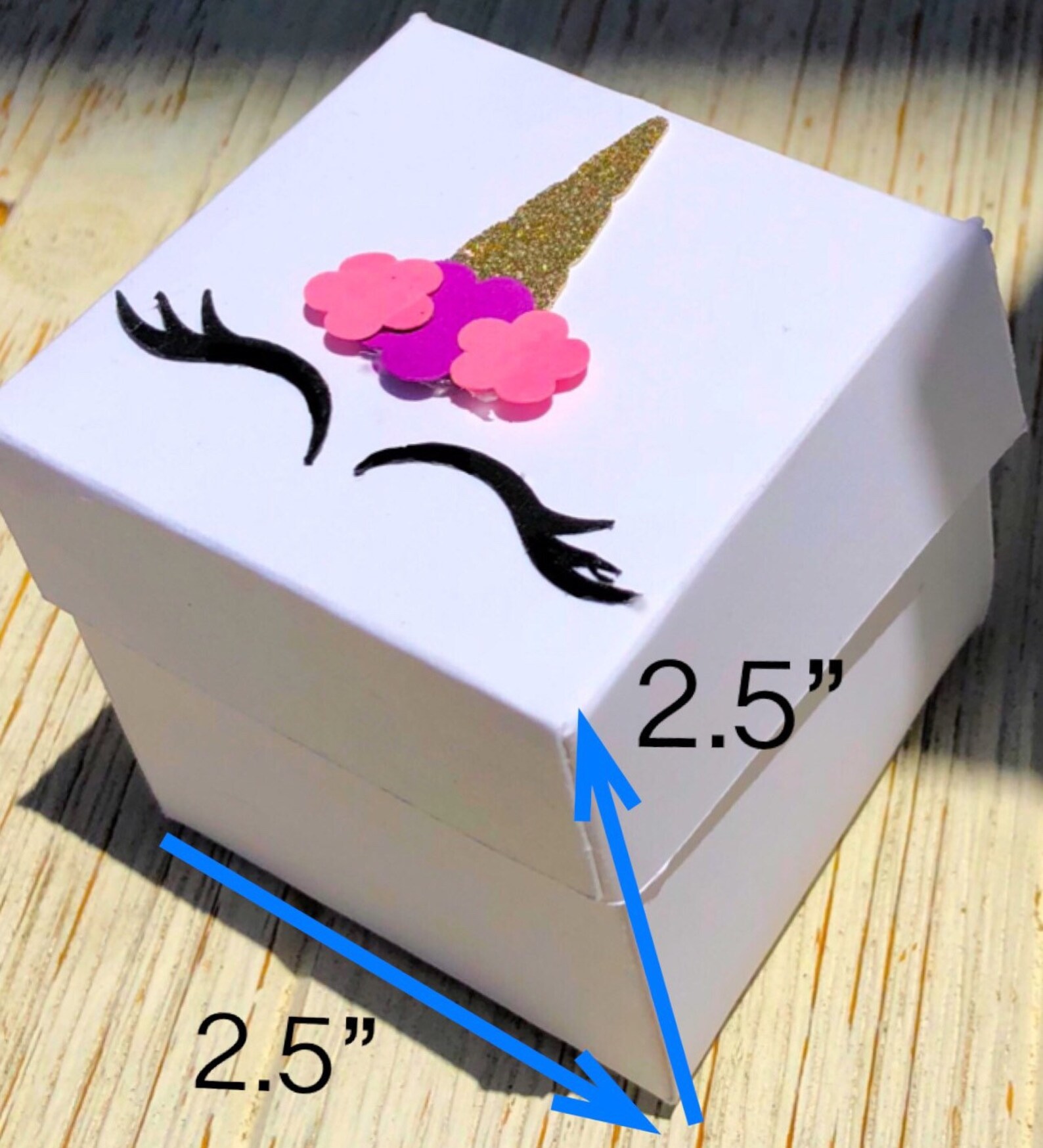 Unicorn Party Favor Box for Candy, Treats Birthdays, Baby Showers ...