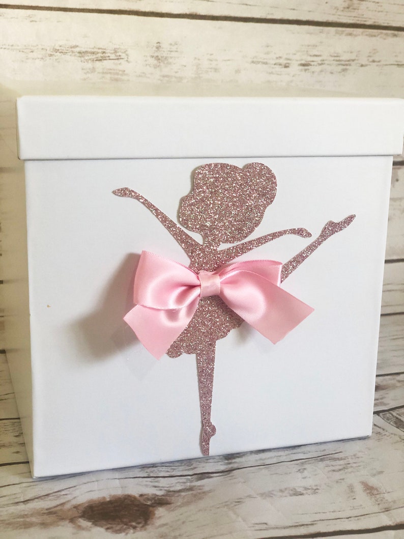 Ballerina Centerpiece Box With Ballet Dancer and Bow for | Etsy