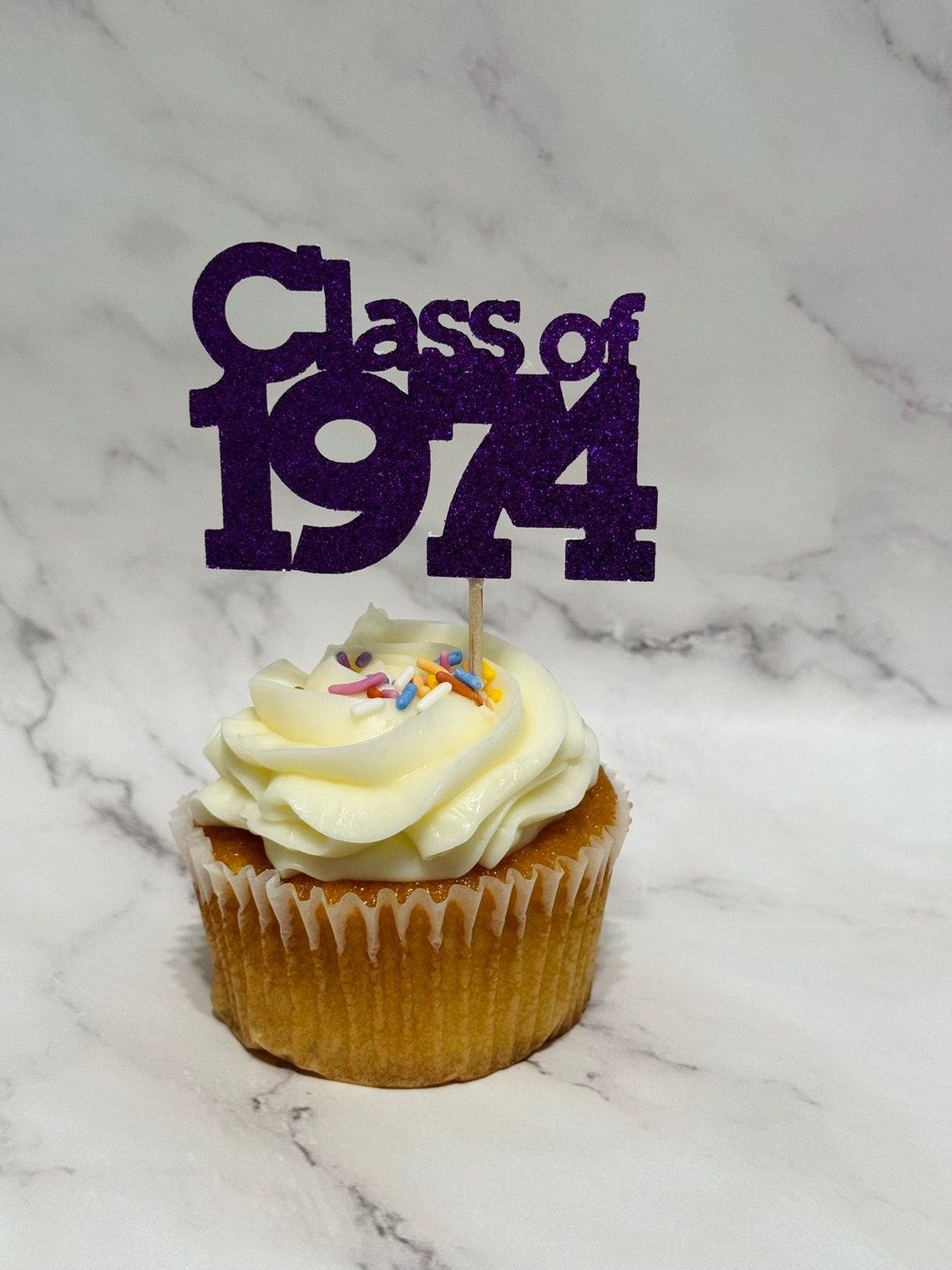 Class of 1974 Cupcake Toppers 50th Class Reunion Set of 12 Pick Your ...