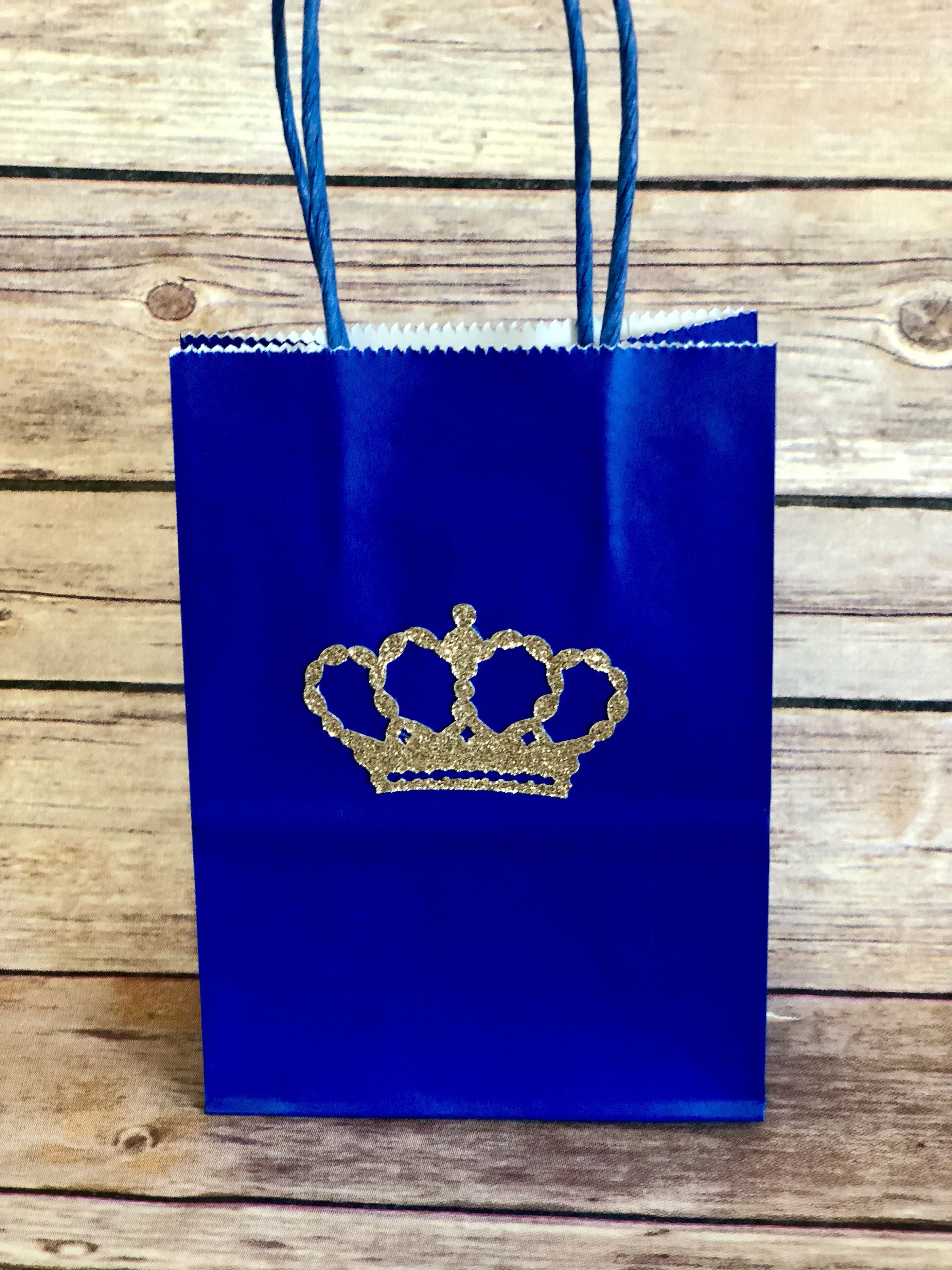 Royal Prince Crown Favor Gift Bags for Candy, Treats, Goodies. Baby ...