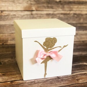 Ballerina Centerpiece Box With Ballet Dancer and Bow for Ballerina ...