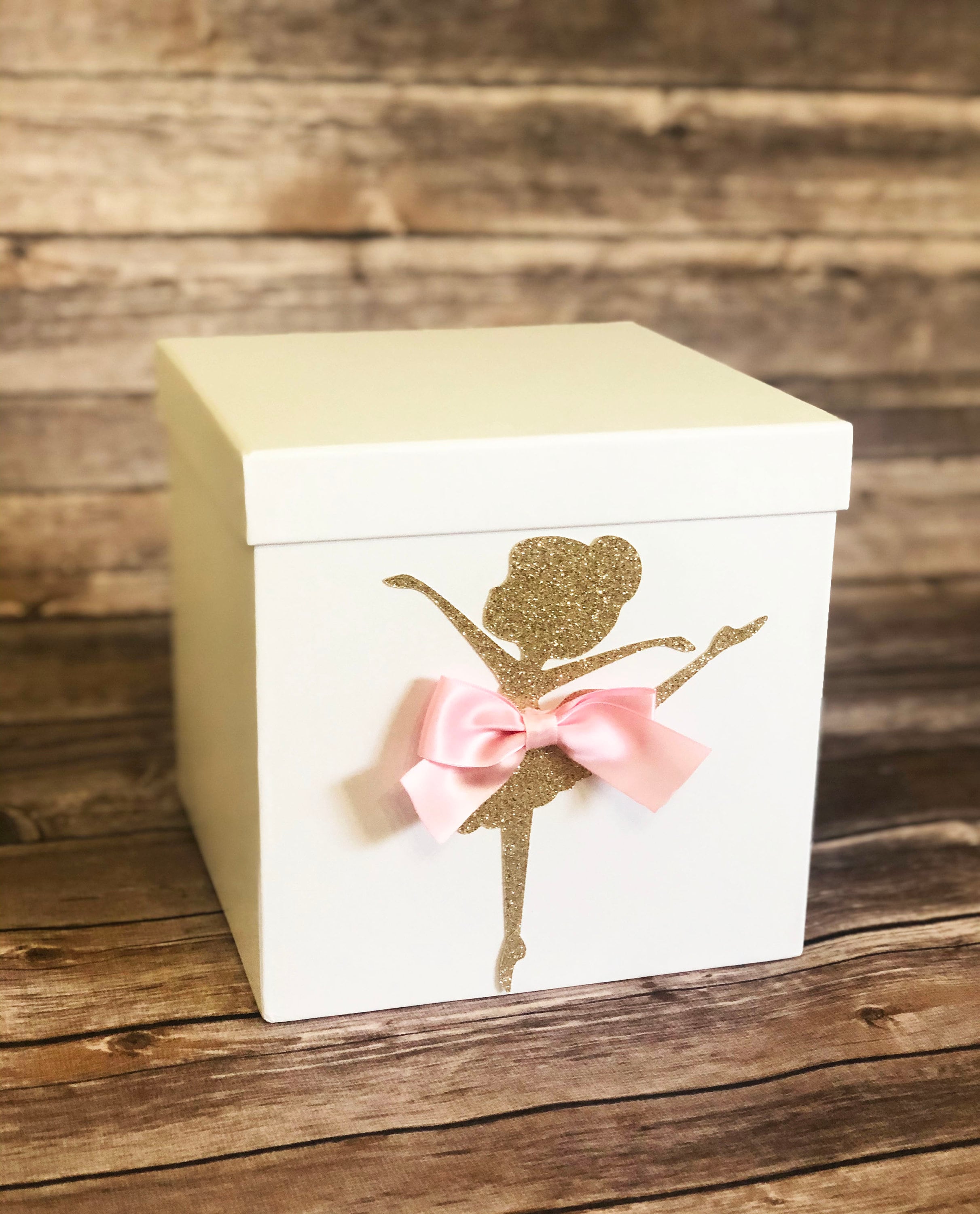 Ballerina Centerpiece Box with Ballet Dancer and Bow for | Etsy