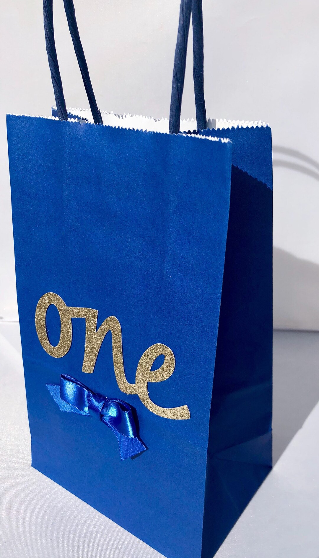 Royal Prince First Birthday Favor Bags Blue & Gold Little Prince Treat ...