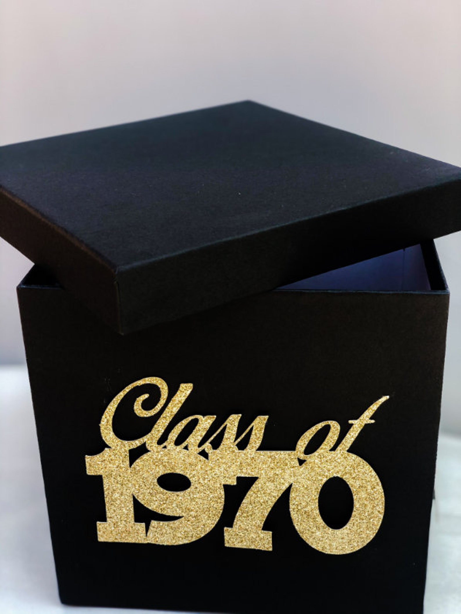 50th Class Reunion Centerpiece Class of 1970 Box Centerpiece Add Your ...
