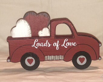 Red truck sign | Etsy