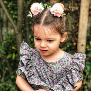 Teddy Bear Ears/ Flower Clips or Headband/ Cute Ears for Your Little ...
