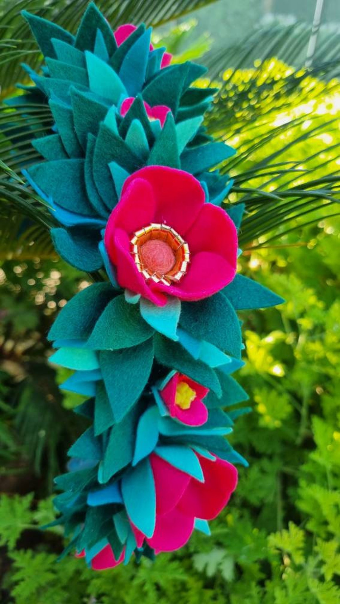 MOANA Full Head Felt Flower Crown/ Birthday Decoration/ Moana Disney ...