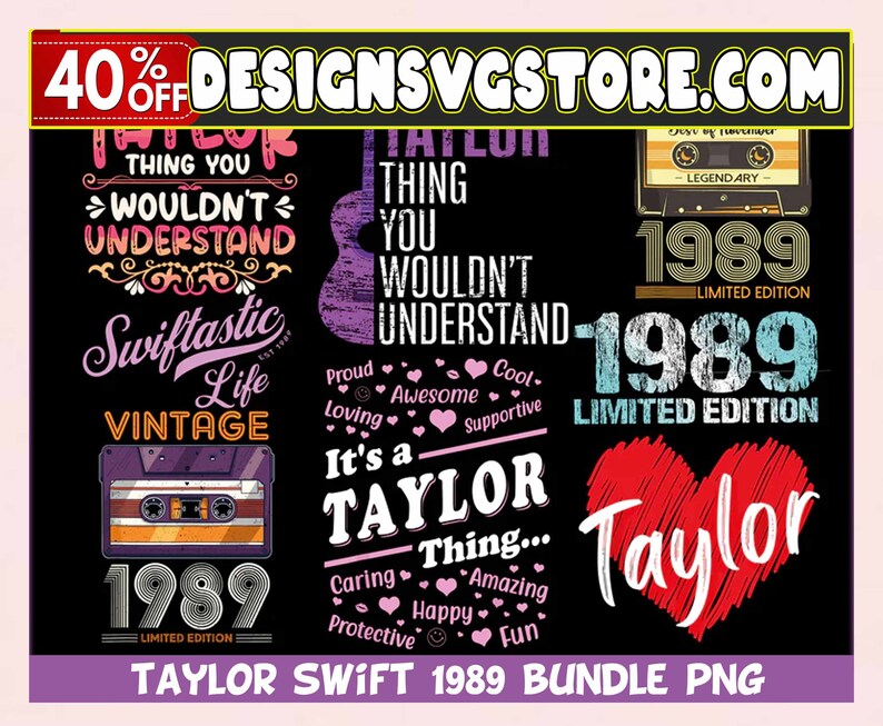 1989 TV SVG Illustration Bundle Png Pdf Swiftie Merch 1989 TV - Etsy