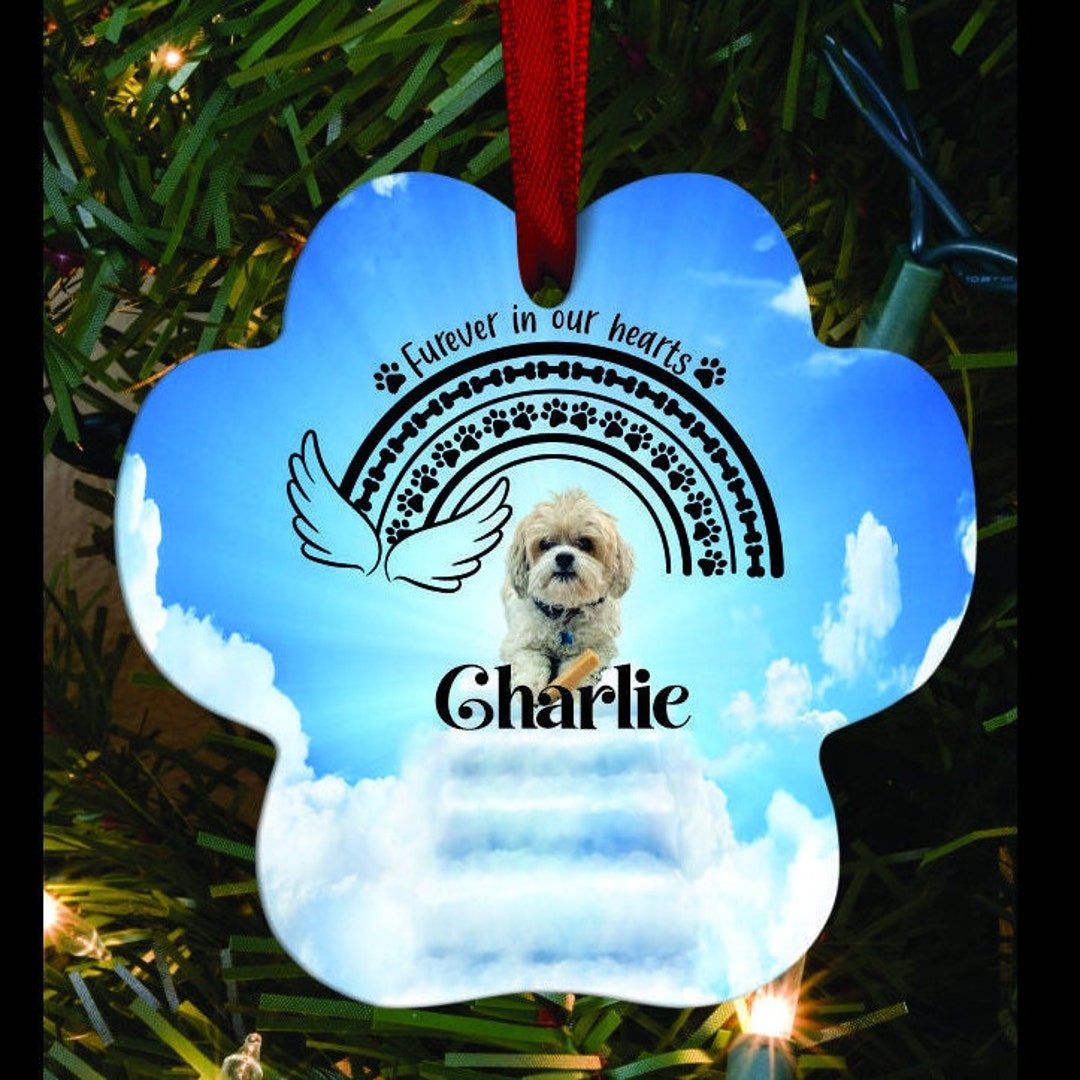 Personalized Memorial for Pet Photo Ornament, Personalized Pet Xmas ...