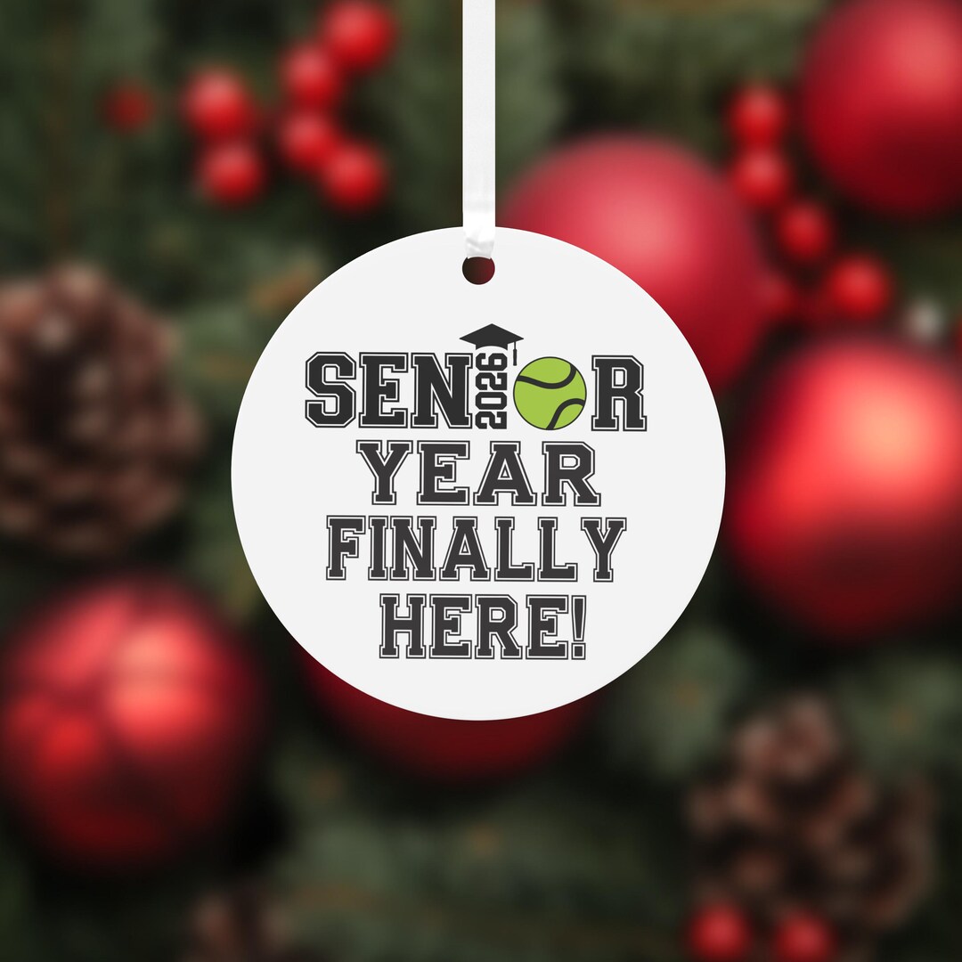 Personalized Tennis Graduation Ornament, Senior Year Graduation Gift ...