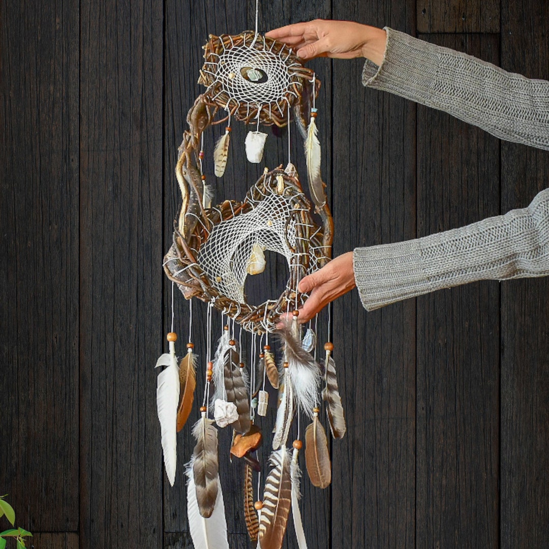 Night Protection Crystal Kit Dream Catcher Nightmare Crystals Wood ...