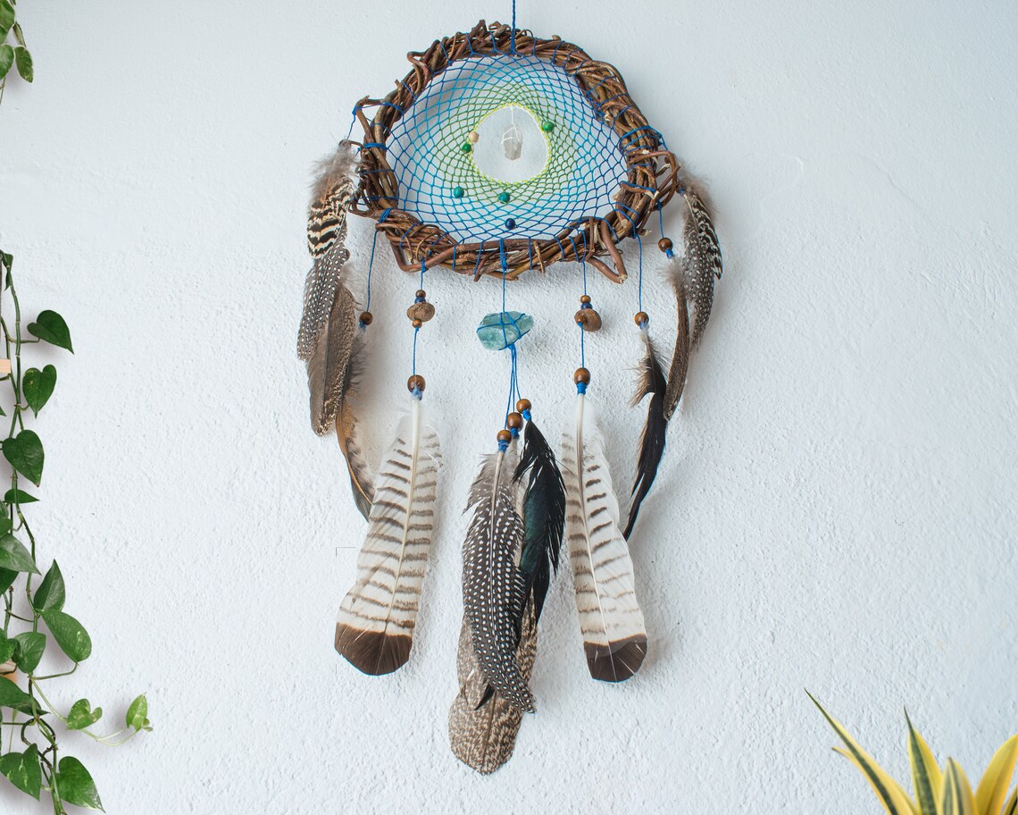 Soothing Energy Dream Catcher Willow Natural Native American - Etsy