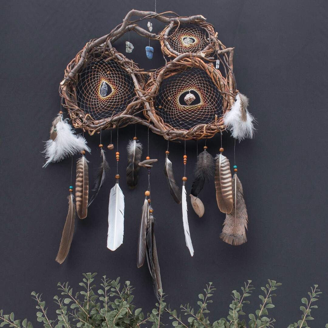 Dream Catcher Natural Materials With Gemstones, Home Cleaning ...
