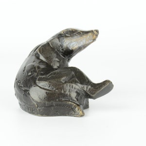 Badger Limited Edition Bronze Sculpture, Gift Wrapped... - Etsy