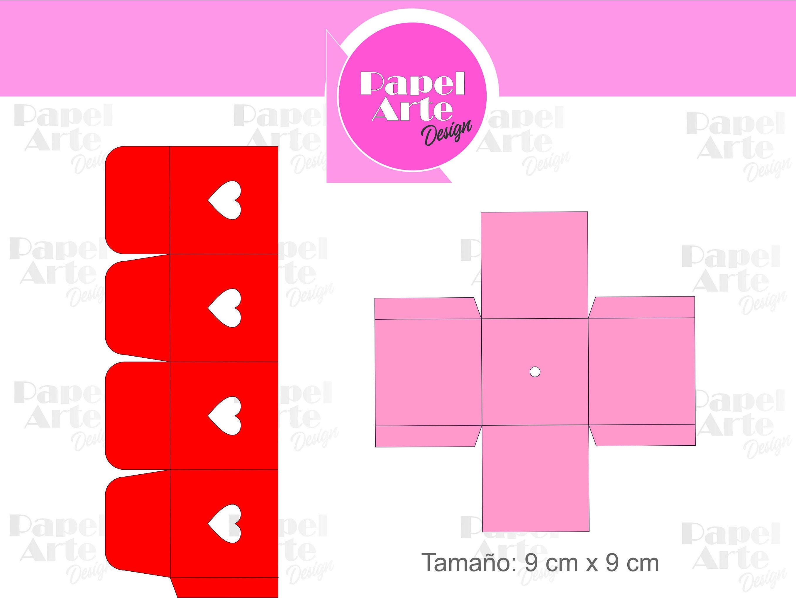 Heart Cube Box, Cut File SVG, DXF, EPS, Png. Heart Gift Box for Cricut ...