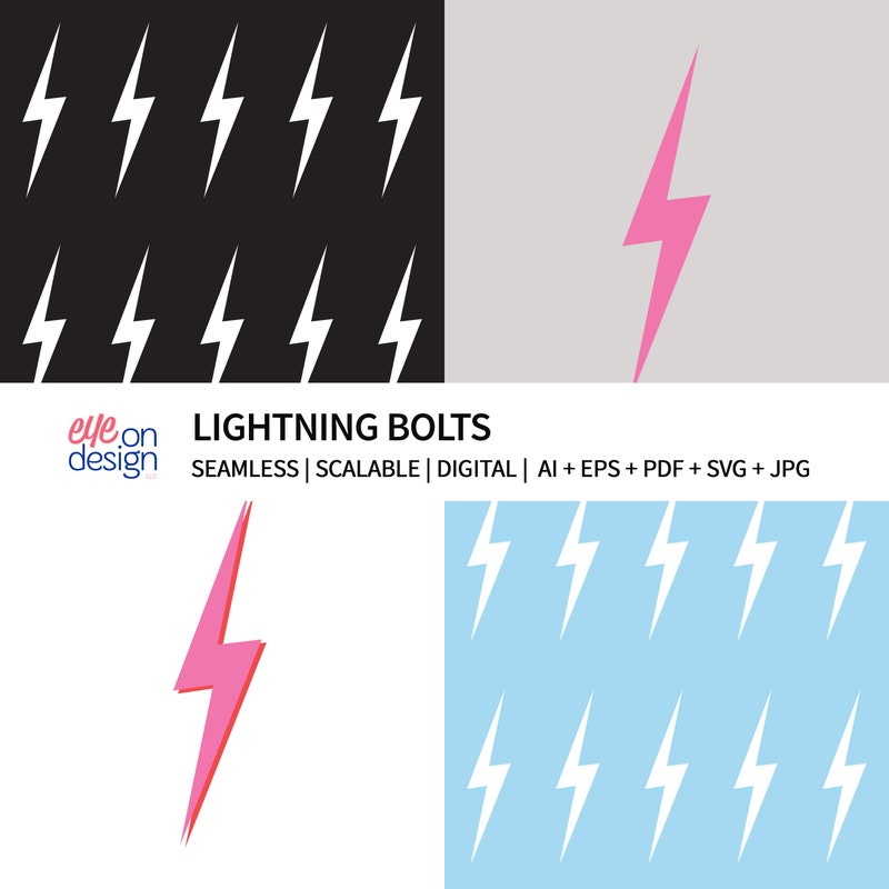 Preppy Lightning Bolt - Etsy
