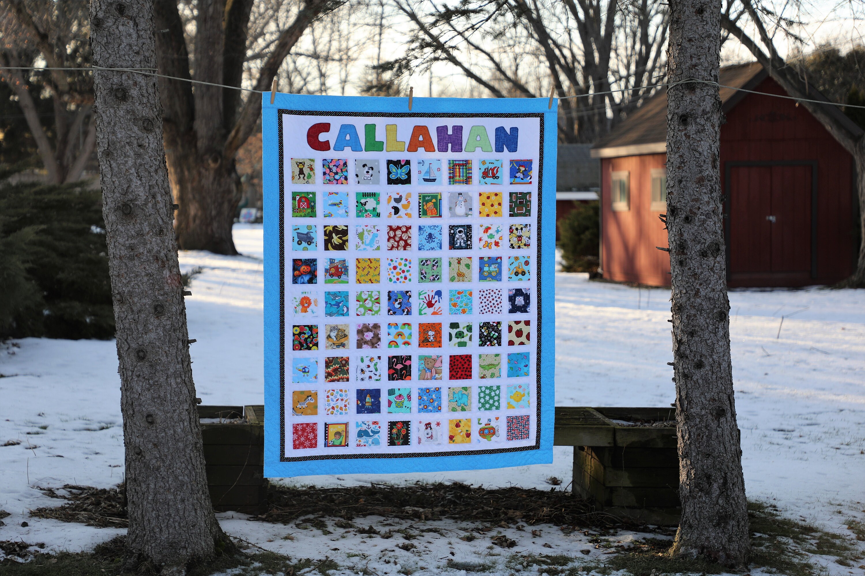 Personalized I-spy Quilt - Etsy