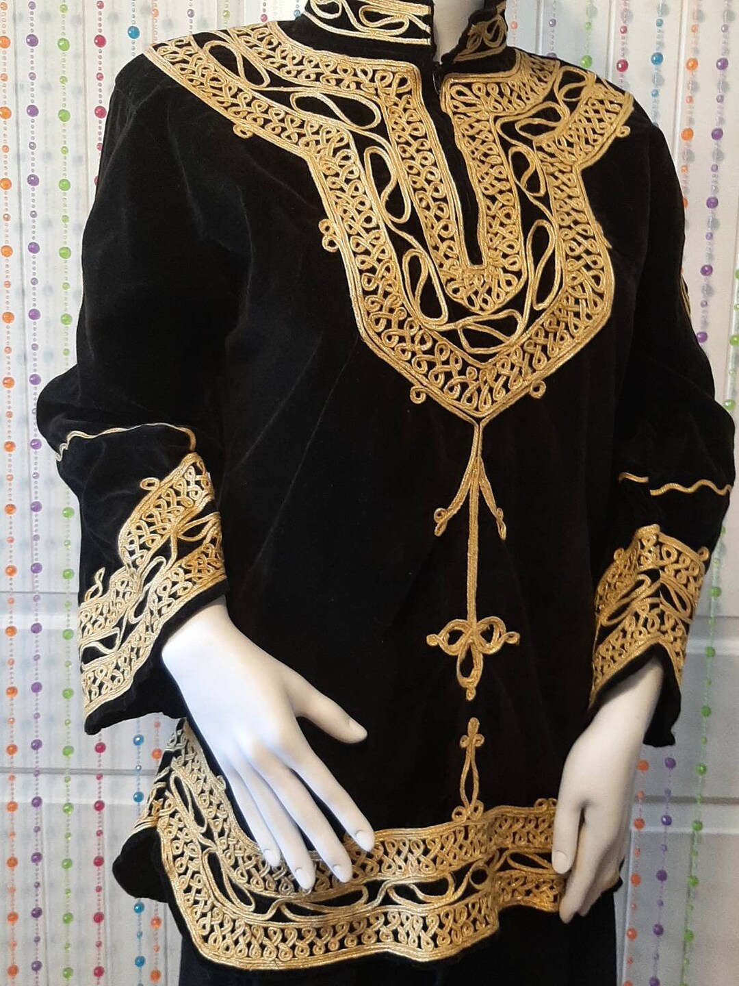 HIPPIE VELVET SHIRT, Hendrix Halloween Costume, Vintage Woodstock, 60's ...