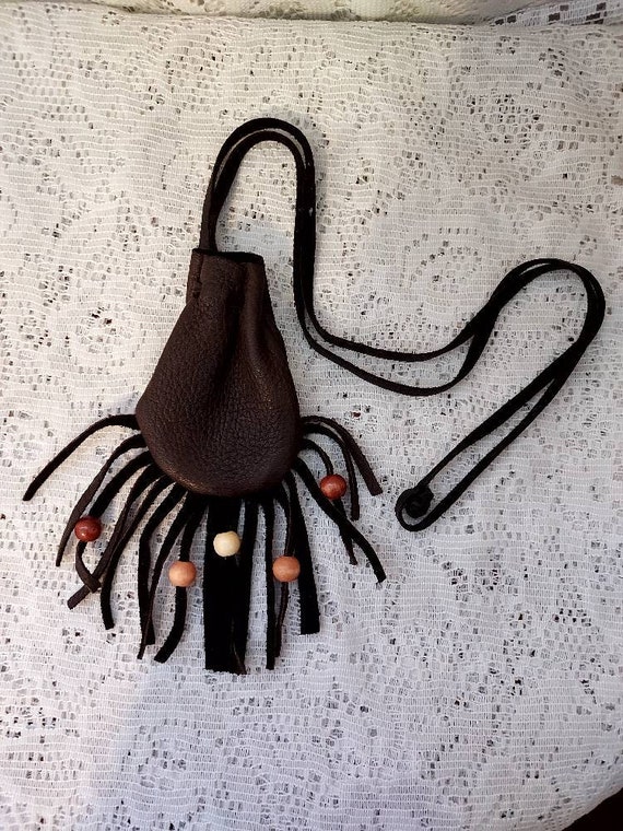 SUEDE MOJO POUCH, Tobacco Pouch, Crystal Pouch, Hippi… - Gem