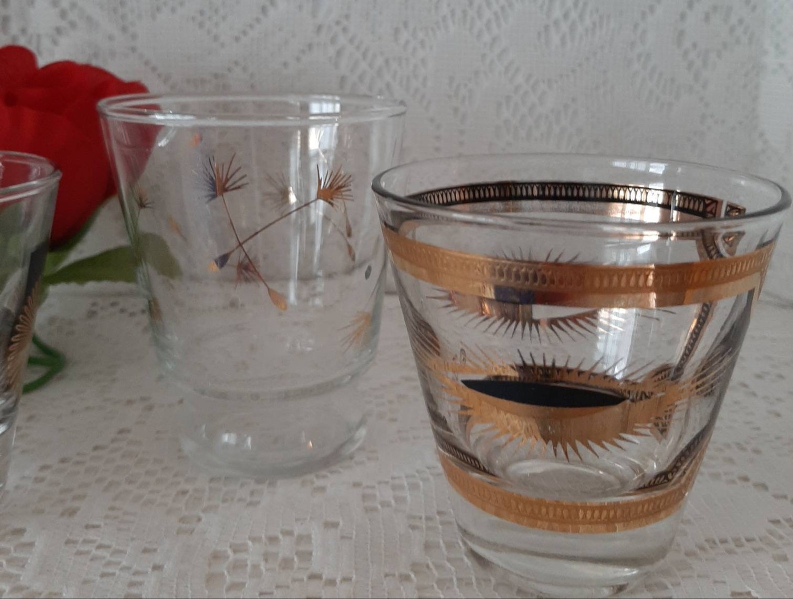 VINTAGE BAR GLASSES Fred Press Barware Retro Martini | Etsy