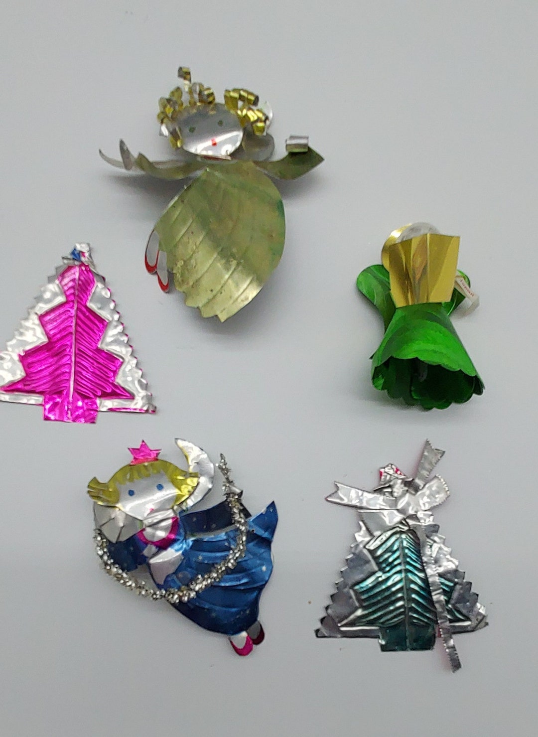 VINTAGE FOIL ORNAMENTS, Foils Package Decorations, Vintage Christmas ...