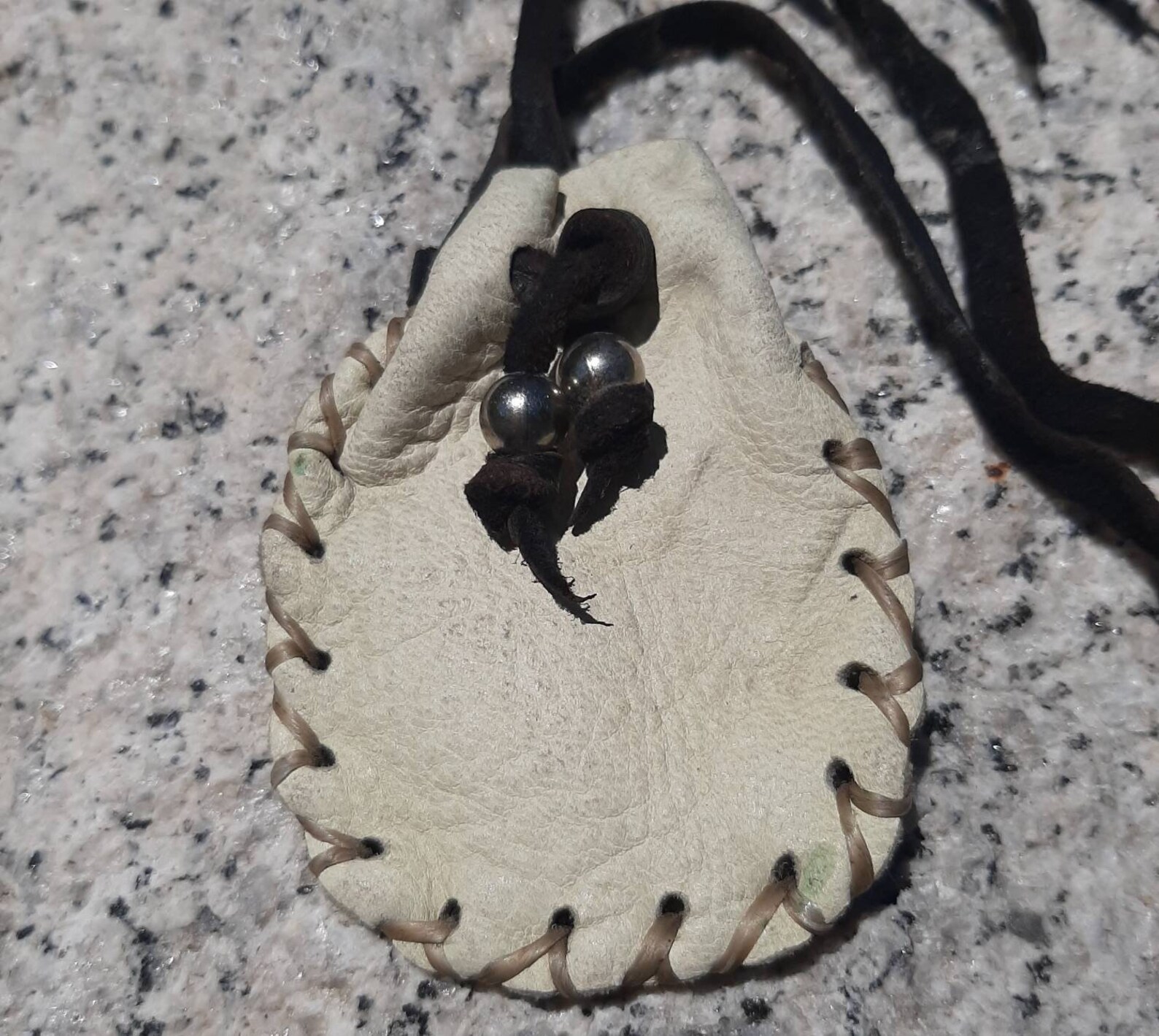 LEATHER MOJO BAG Black Leather Tobacco Pouch Native American - Etsy