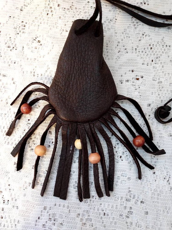 SUEDE MOJO POUCH, Tobacco Pouch, Crystal Pouch, Hippi… - Gem