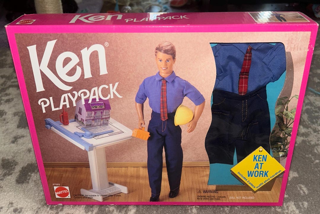 Barbie-ken at Work Playset (NEW) Vintage 1993 - Etsy