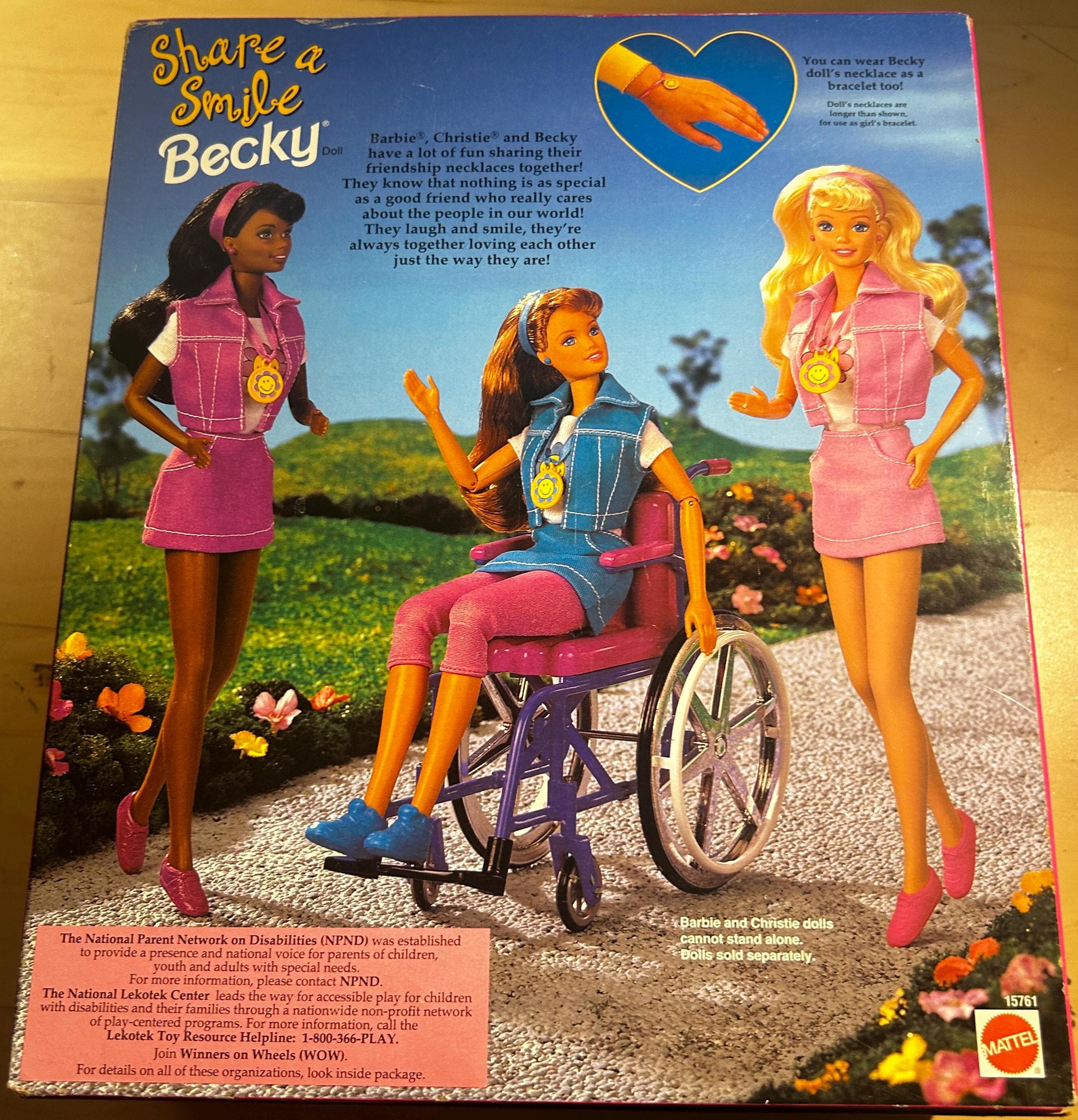 Barbie Share A Smile Becky Doll - Etsy UK