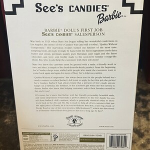 See's Candies Barbie-a Happy Habit First Job Doll - Etsy