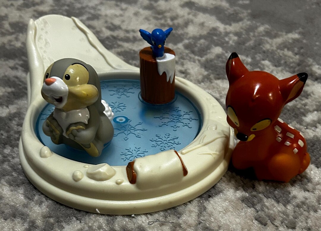Fisher-price Little People Disney Bambi and Thumper Ice Pond - Etsy
