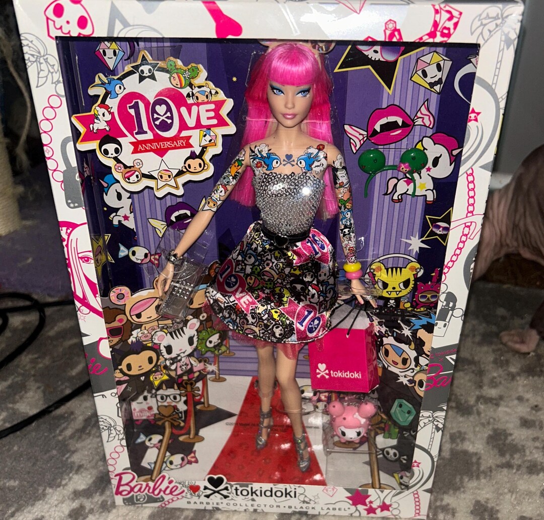 Mattel Tenth Anniversary Tokidoki Black Label Barbe Collector Doll (NEW ...