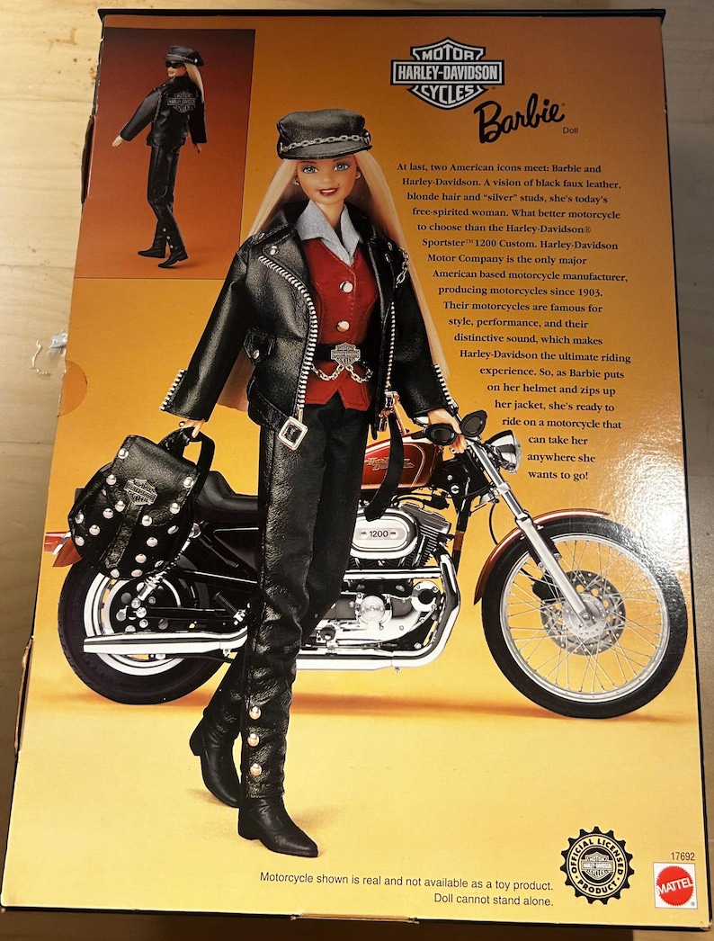 Harley-davidson Barbie #1 Limited Edition Doll Mattel - Etsy