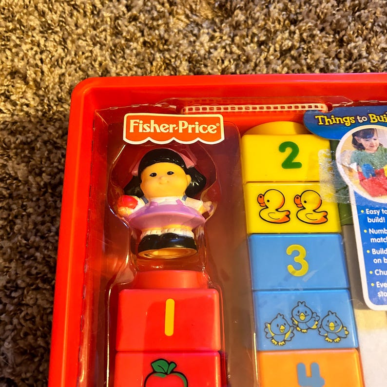 Fisher-price Little People Build N' Carry Matching Numbers Set - Etsy