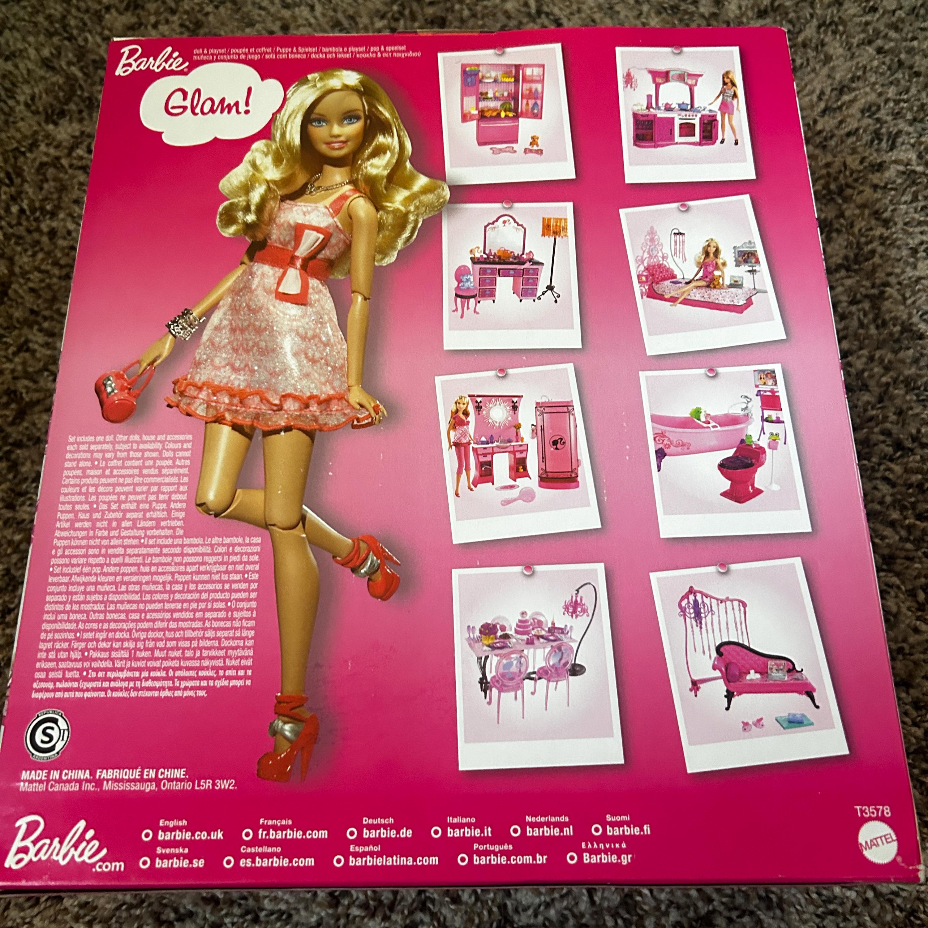 Barbie Glam Doll & Couch Mattel - Etsy