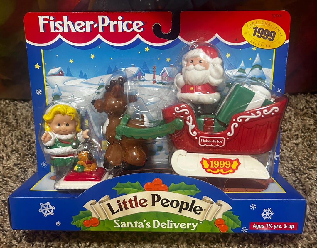 Fisher-price Little People Santa's Delivery 1999 - Etsy